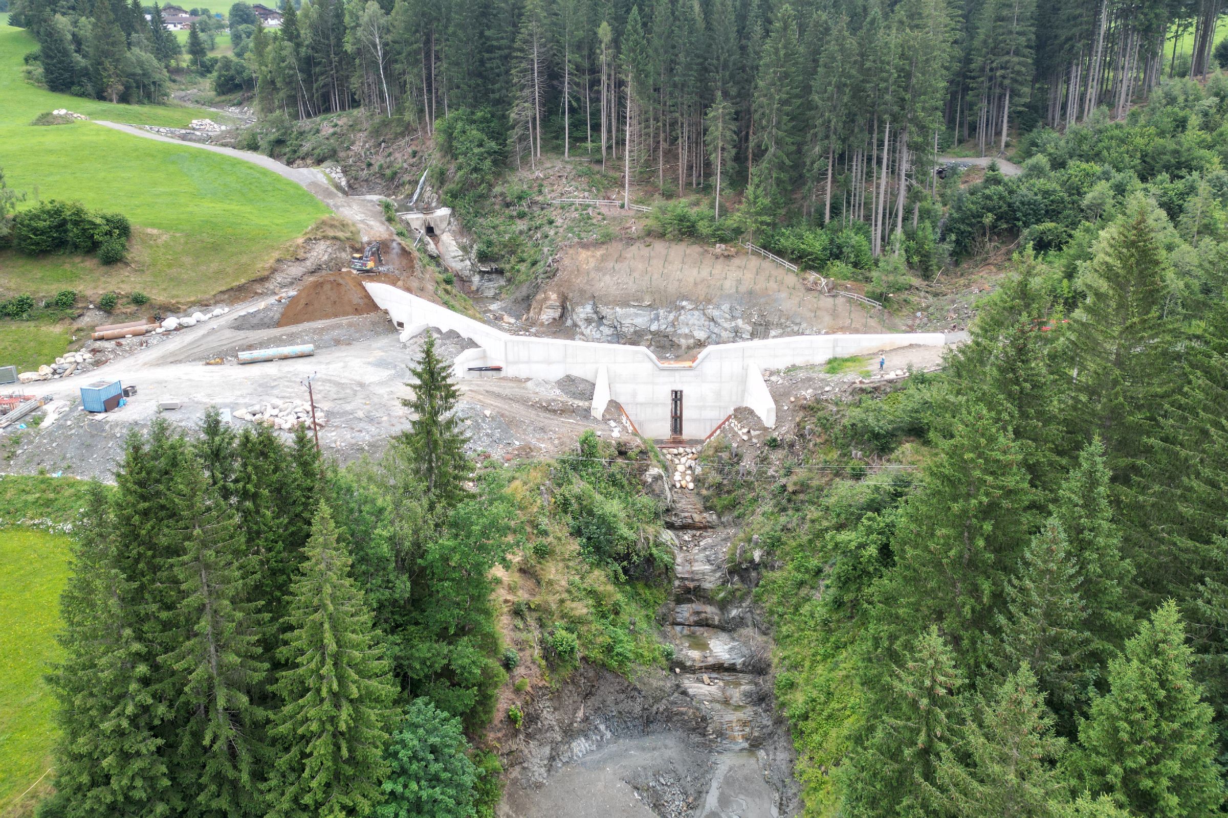 Salzburg: Wildbachsperre in Rekordzeit fertiggestellt